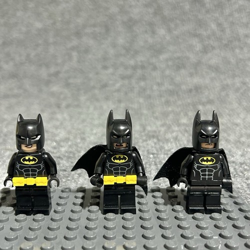 LEGO Batman Minifigure Lot (3) - Classic Black Suit Belt BAT002 7787 ...