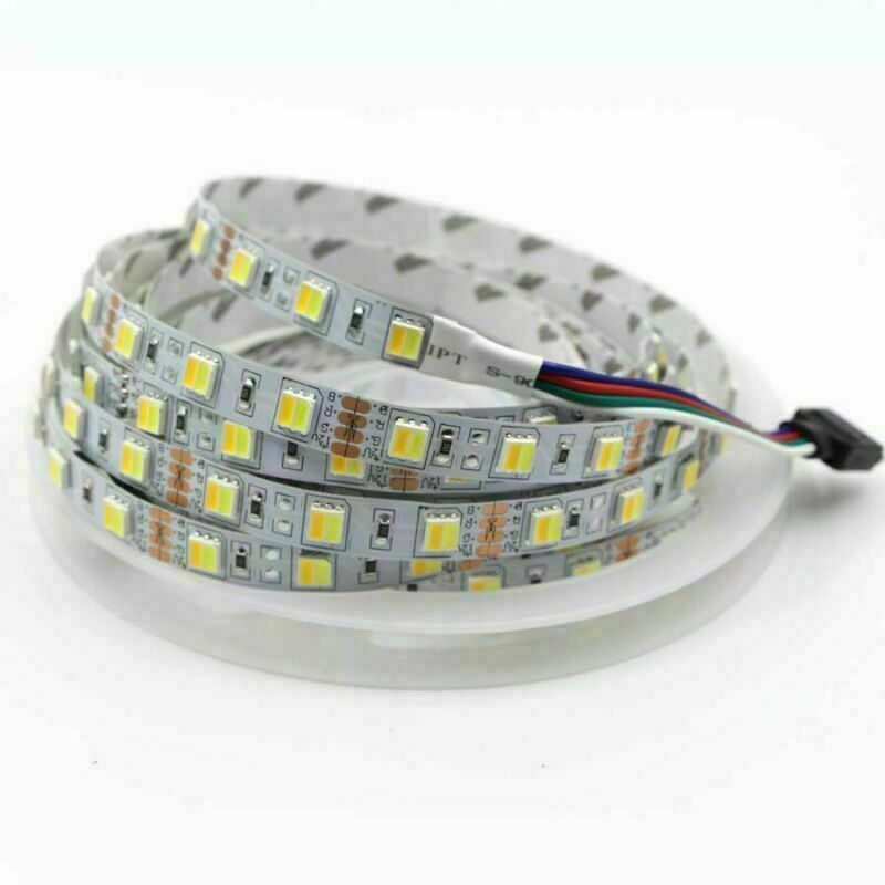 SMD 5050 RGB CCT LED Strip Waterproof DC 12V 24V CCT RGBW/WW string ...