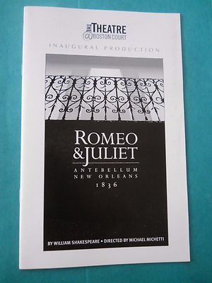 September 12 - 2003 - Boston Court Theatre Program - Romeo & Juliet | eBay