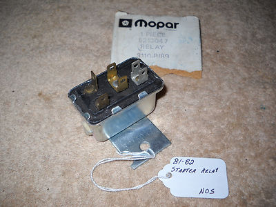 NOS Mopar 1981-1982 Charger Rampage Horizon Omni Turismo Starter Relay ...
