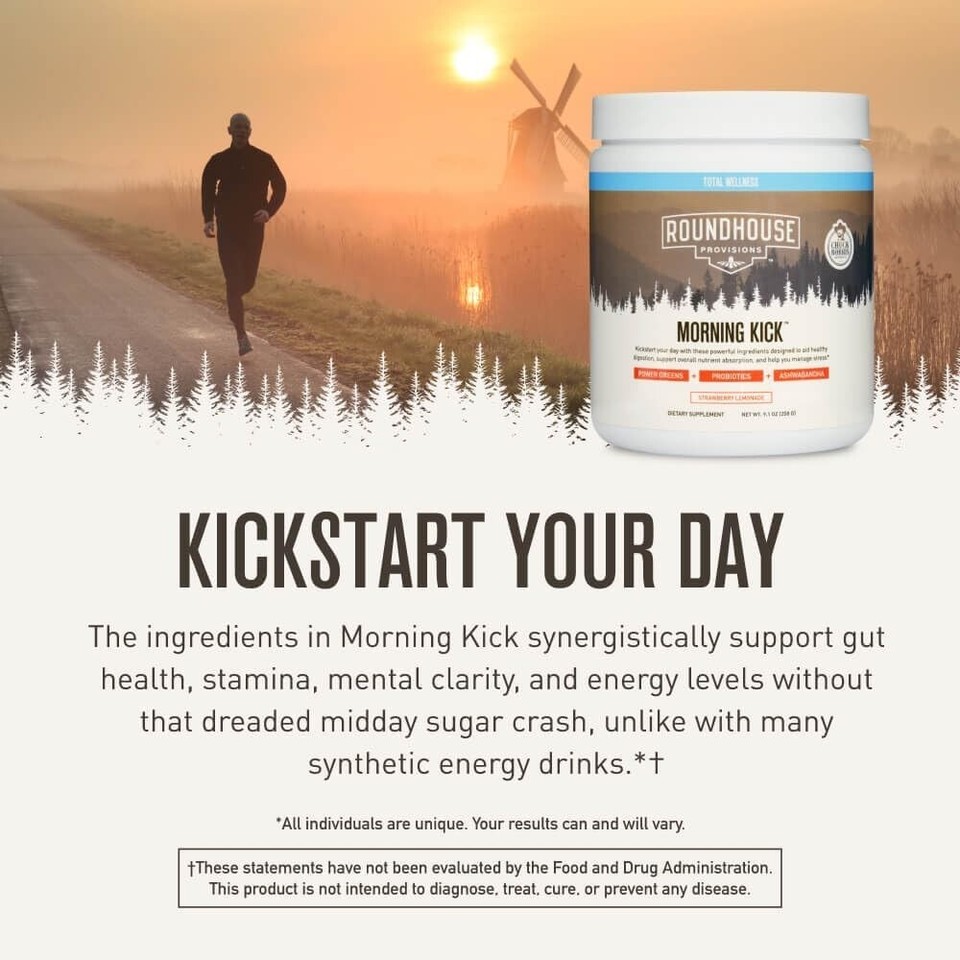 Morning Kick Greens Superfood Powder by Chuck Norris – With Ashwagandha ...