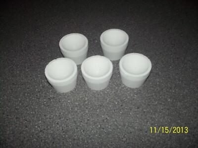 Lot of 5 - 1.5 inch BONE ASH cupels, Gold and Silver melting, recovery ...