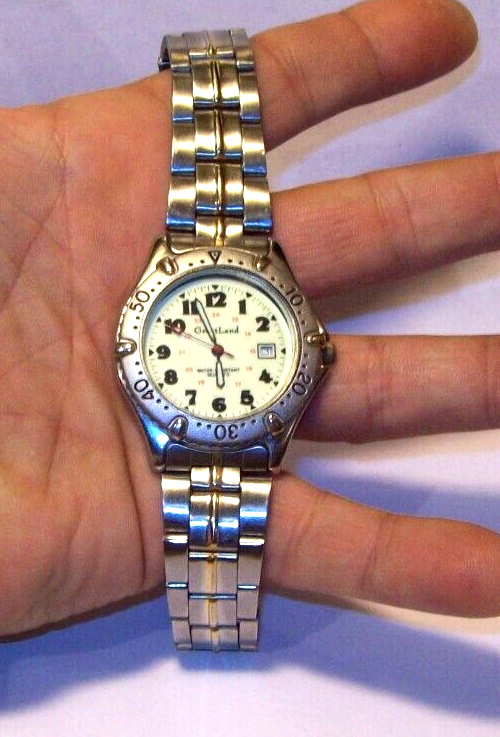 Greatland Swiss Military Field Mens Watch w/Date & Count Bezel Looks ...