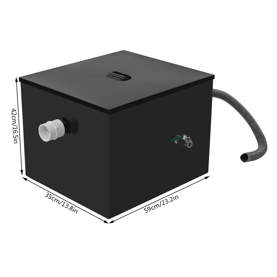 Commercial Grease Interceptor 4 Layer filter Under Sink Grease Trap ...