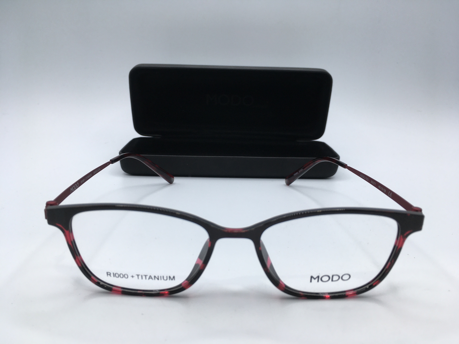 Modo 7010 Women's Burgundy Tortoise Frame Demo Lens Rectangular ...