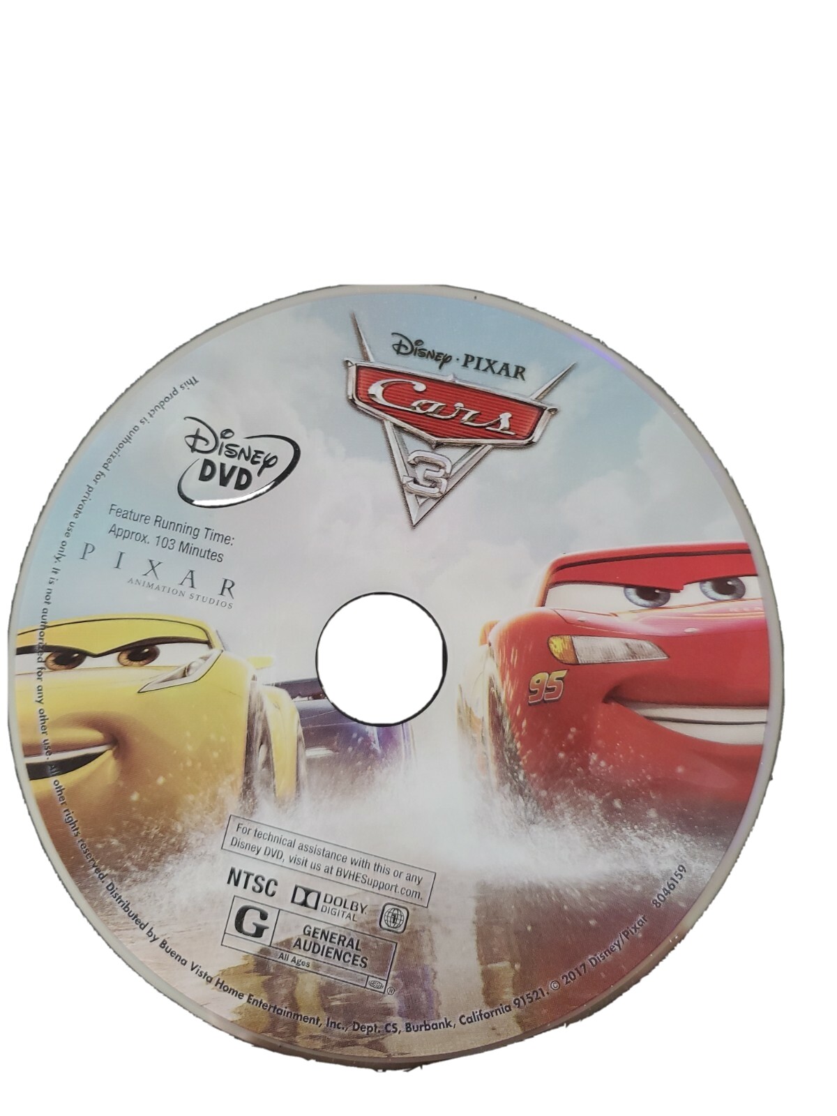 Cars 3 DVD DISC ONLY | eBay