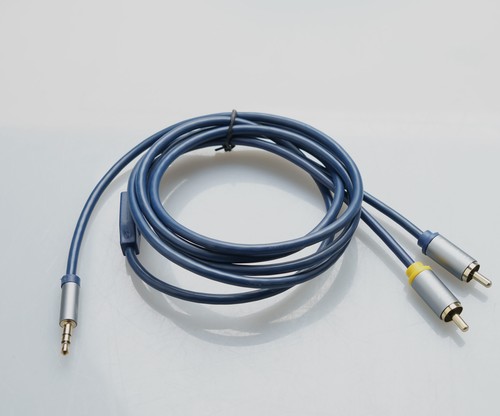 RCA Cable 3.5mm to 2 RCA Audio Auxiliary Stereo Y Splitter 1.5M gold ...