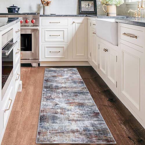 Abstract Runner Rug 2x5 Ft Washable Runners for Hallways Non Slip ...