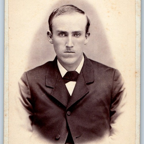 ID'd c1870s Tipton, IA Serious Gentleman Man CDV Photo Kilbourne Will ...