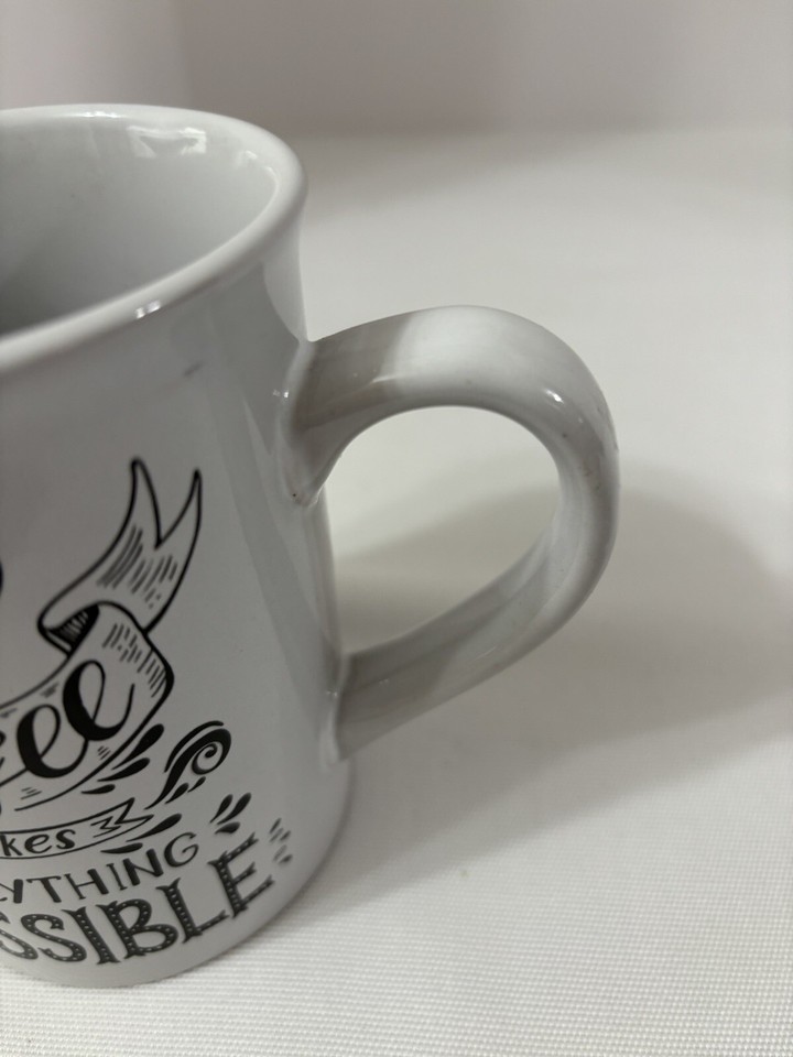 Royal Norfolk Coffee Cup Mug Coffee Makes Everything Possible Quote ...