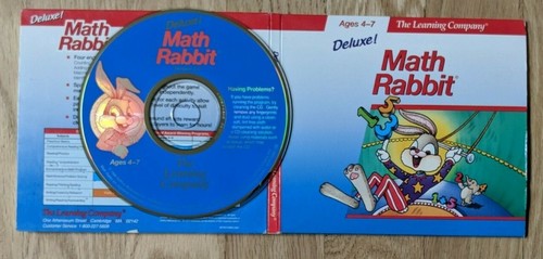 Math Rabbit Deluxe! The Learning Company Ages 4-7 Windows 3.1/95 ...