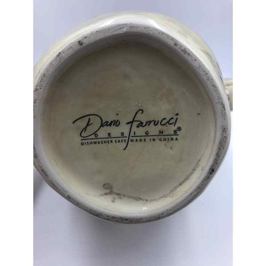 Dario Farrucci Designs Ceramic Pitcher Grapevine Theme With Handle | eBay