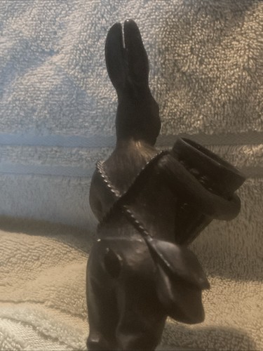 Wandering Rabbit Toothpick Statue 6” Tall Made In Philippines Ceramic ...