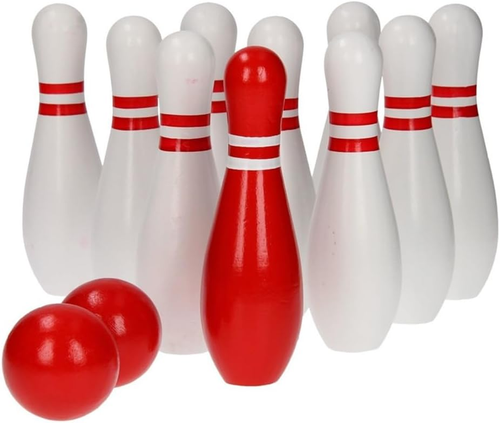 Bowling in Legno - Birilli per Bambini & Adulti - per Interni & Esterni ...