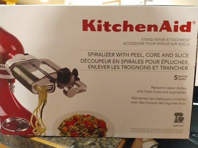 KitchenAid 5 Blade Spiralizer with Peel, Core and Slice, KSM1APC ...