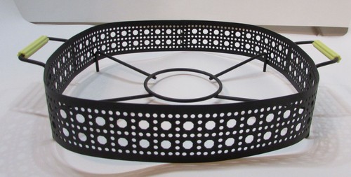 Vintage Black Mesh Metal Casserole Dish Holder Rack Pyrex Anchor ...