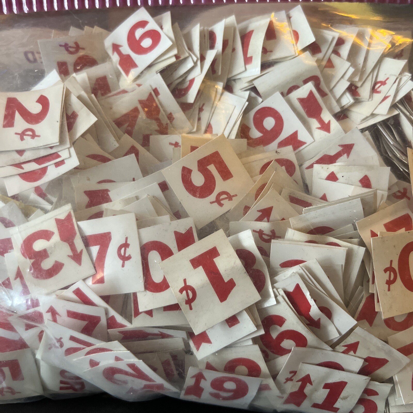 Vintage White Red Numbers For Menu Boards Coca-Cola Diner 1” | eBay