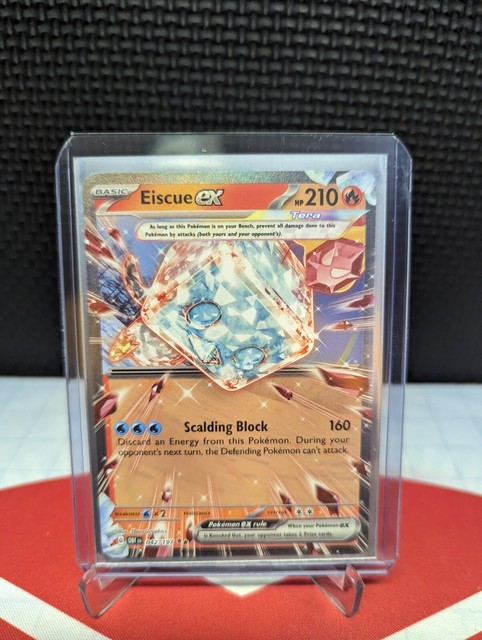 Pokémon TCG Eiscue ex SV03: Obsidian Flames 042/197 Holo Double Rare ...