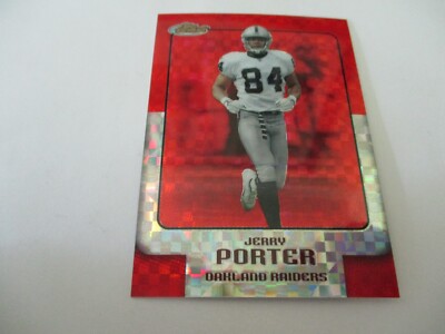 2006 Topps Finest Red XFractor Jerry Porter Card #104 Serial #236/250 ...