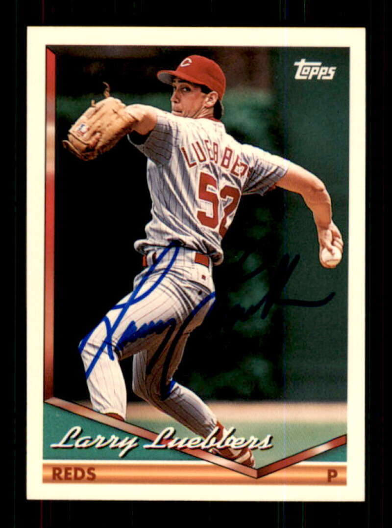 1994 Topps #221 Larry Luebbers AUTOGRAPHED!! RC Rookie Reds 240080 | eBay