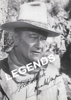 John Wayne Autographed 8x10 B & W Reprint Photo JW-19 | eBay