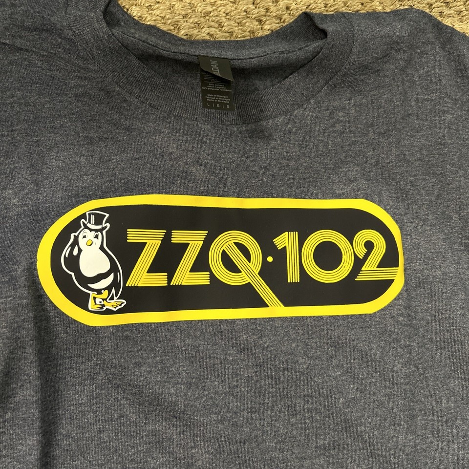 ZZQ 102.9 Radio Jackson, Miss T Shirt Unisex Size Large, Heather grey ...