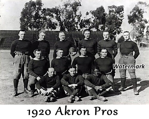 1920 NFL Akron Pros Black and White Team Picture 8 X 10 Photo Picture ...