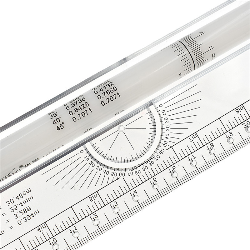 30cm Professional Rolling Parallel Ruler Patchwork Tool Drawing Glider ...