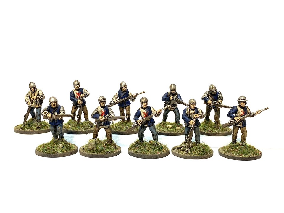 BURGUNDIAN MEGA STARTER ARMY 52 28mm painted historical wargames ...