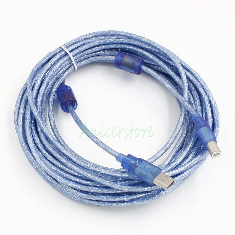 10M 30FT USB to Printer Scanner A to B Data Sync Extension PC Cable | eBay