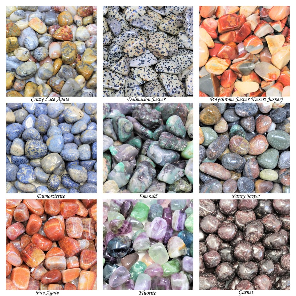 Tumbled Stones 1/4 lb (4 oz) Bulk Lot – Choose 130+ Crystal & Gemstone ...