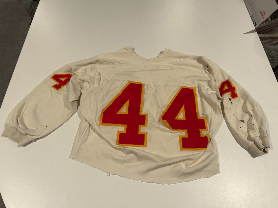original c 1960's JERREL WILSON KANSAS CITY CHIEFS AFL FOOTBALL GAME ...