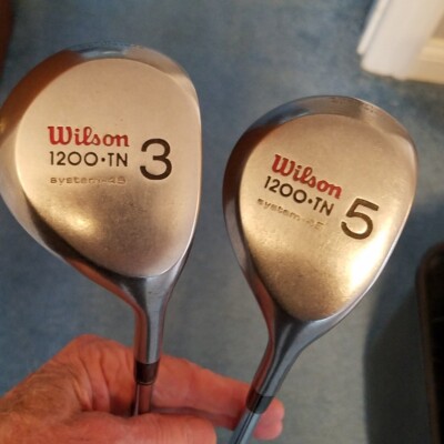 Wilson 1200 TN System-45 Gear Effect 3&5 Wood w/Dynastep Steel Shafts ...