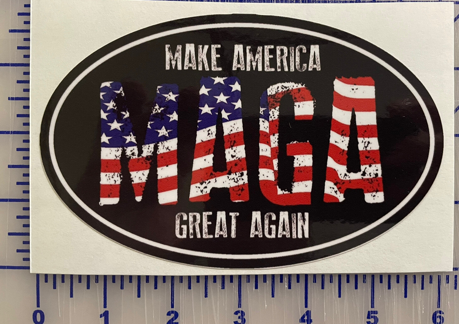 MAGA MAKE AMERICA GREAT AGAIN FLAG TRUMP DECAL WINDOW STICKER POLITICAL ...