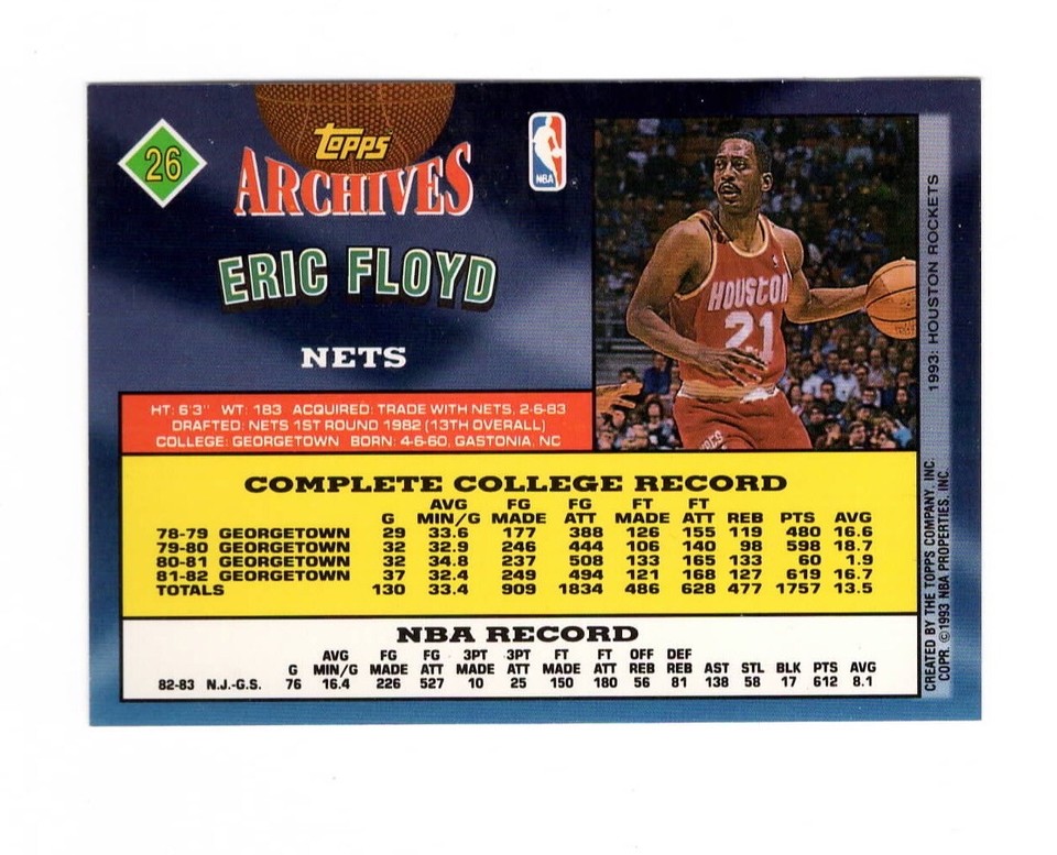 1992 Topps Archives #26 Eric Floyd Mint | eBay