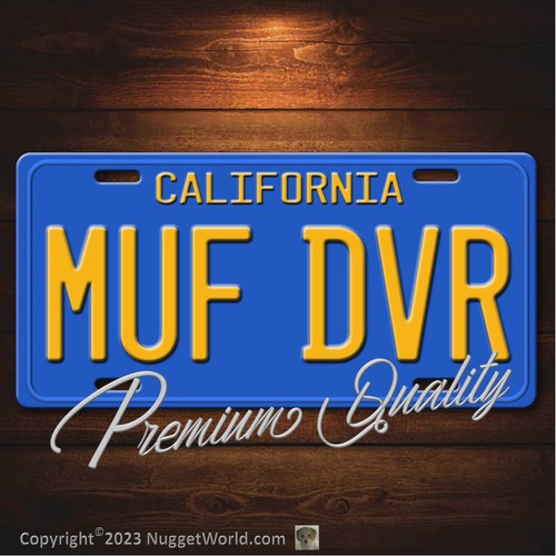 Cheech & Chong Up in Smoke Love Machine MUF DVR Aluminum License Plate ...