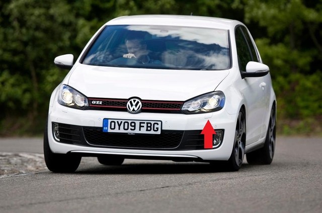 Genuine VW Golf Mk6 GTI GTD Left Headlight Washer Jet Cover Cap ...
