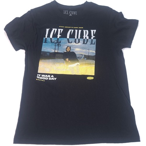 Ice Cube Shirt Mens Large Black It Was A Good Day Music Rap Short ...