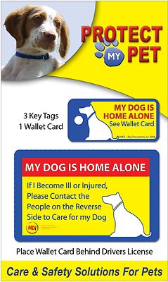 Dog Emergency Wallet Card and Key Tags | eBay