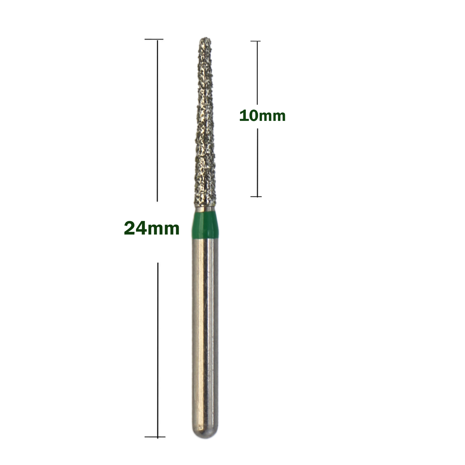 Dental Diamond Burs FG High Speed TF-11C ISO 173/014 Taper Flat End Coarse Grit | eBay