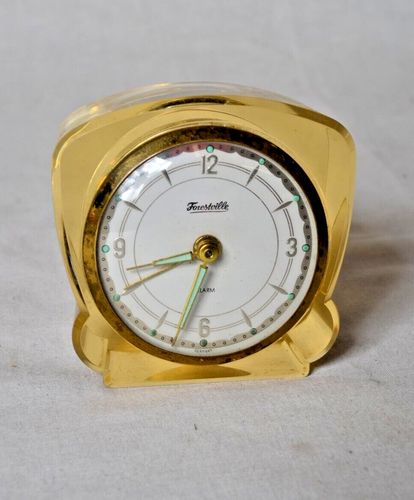 Vintage Forestville Resin Vanity Clock Germany Working | eBay
