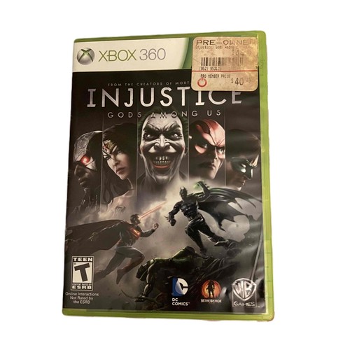Warner Bros Injustice Gods Among Us Xbox 360 DC Comics Fighting Game Teen 883929265978| eBay