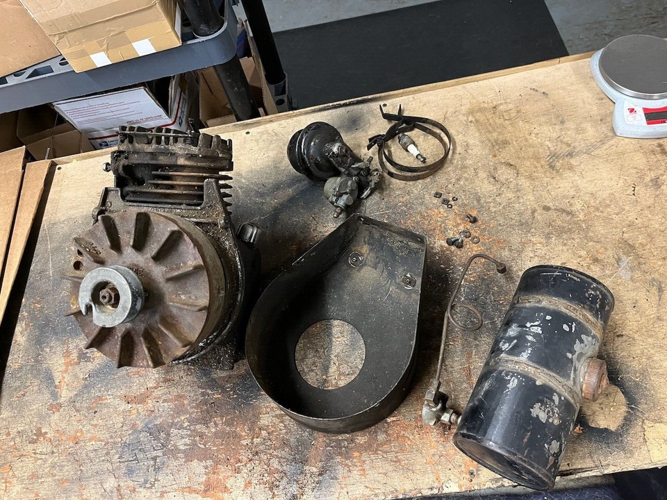 1956 Clinton 1 1/2 hp Engine Runs No Kickstart Western Flyer Doodlebug ...