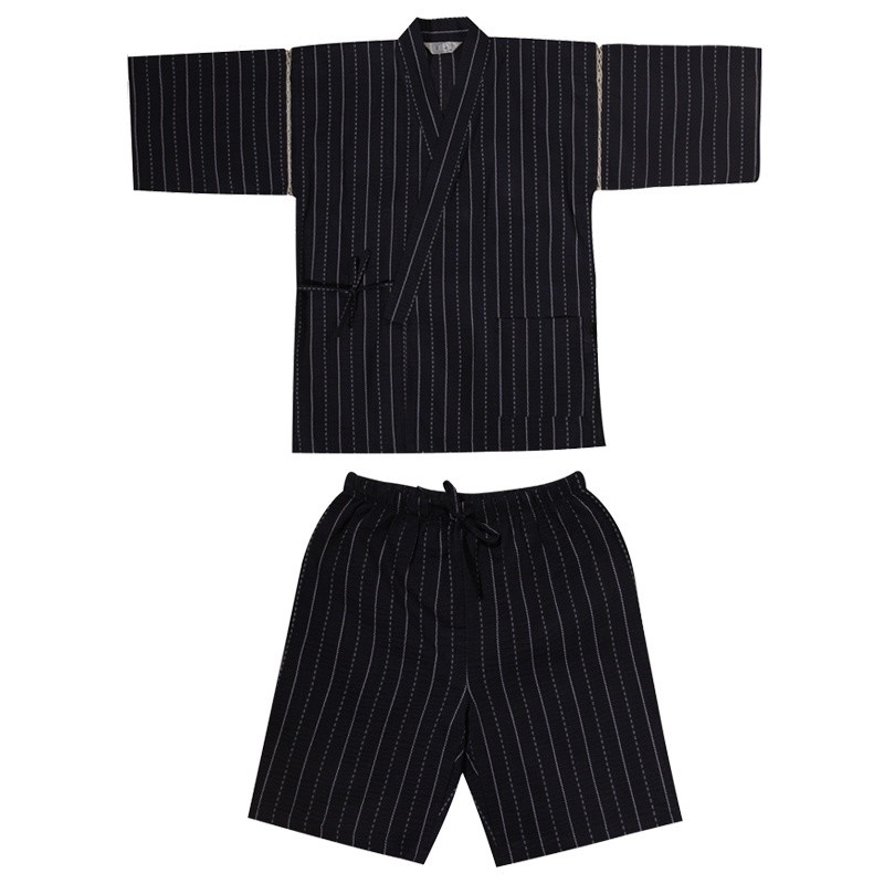 Men Japanese Kimono Pyjama Sets Yukata Jinbei Traditional Nightwear ...