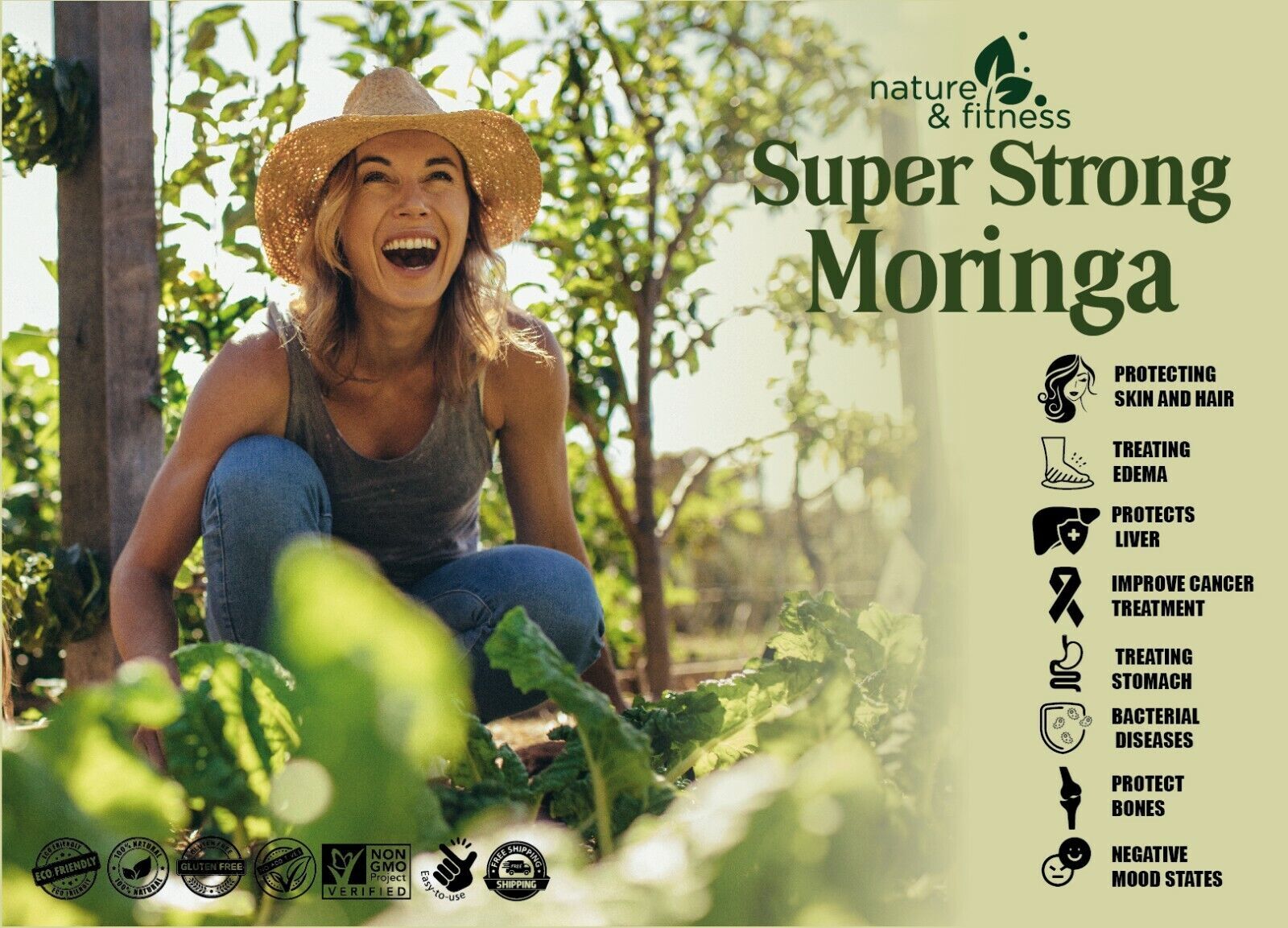 Natural Moringa Capsules 10000mg Per Capsules STRONG EFFECTIVE EXTRACT ...