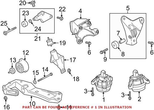 Genuine OEM Engine Mount for BMW 22116859846 | eBay