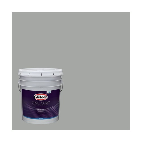 Glidden Exterior Paint + Primer: Gray/Stepping Stone, One Coat, Semi ...