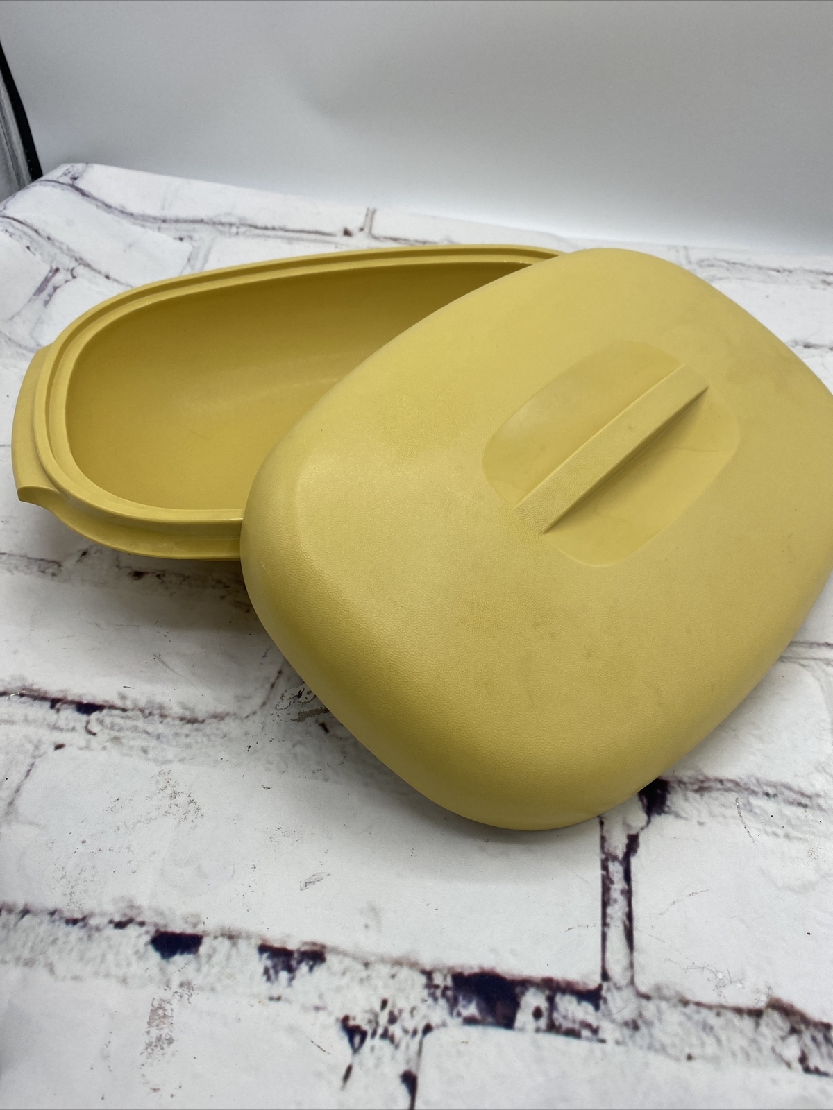 Vintage Marigold Tupperware Oblong Oval Casserole Dish Bowl With Lid | eBay