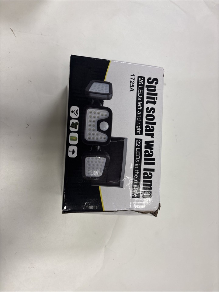 Split Solar Wall Lamp FL-1725A 3 Head Solar Wall Light Outdoor Security ...