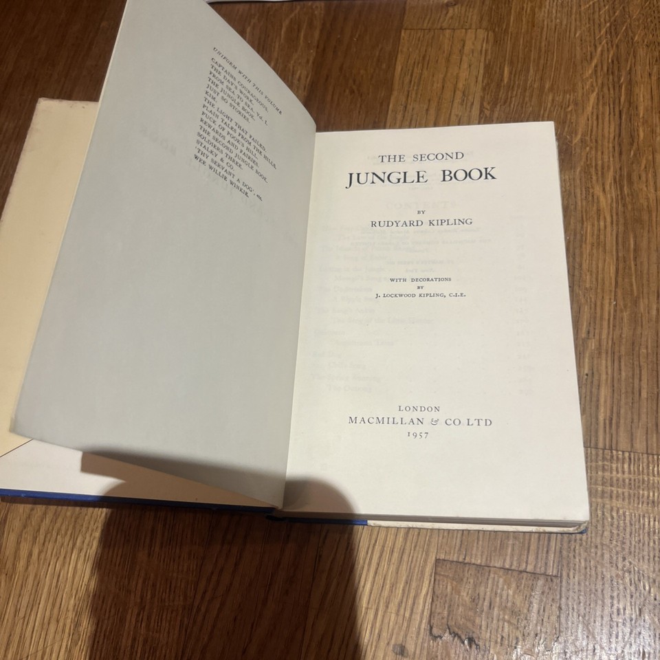 Rudyard Kipling: The Second Jungle Book | Hardback With Dust Jacket ...